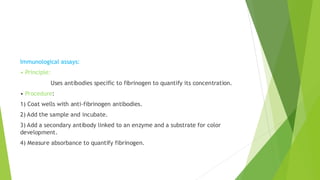 Clinical Laboratory Technology - Estimation of Fibrinogen | PDF