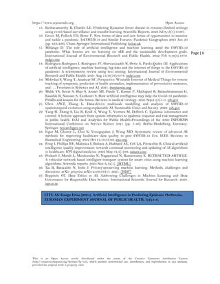 Artificial Intelligence in Predicting Epudemic Outbreaks (www.kiu.ac.ug) | PDF