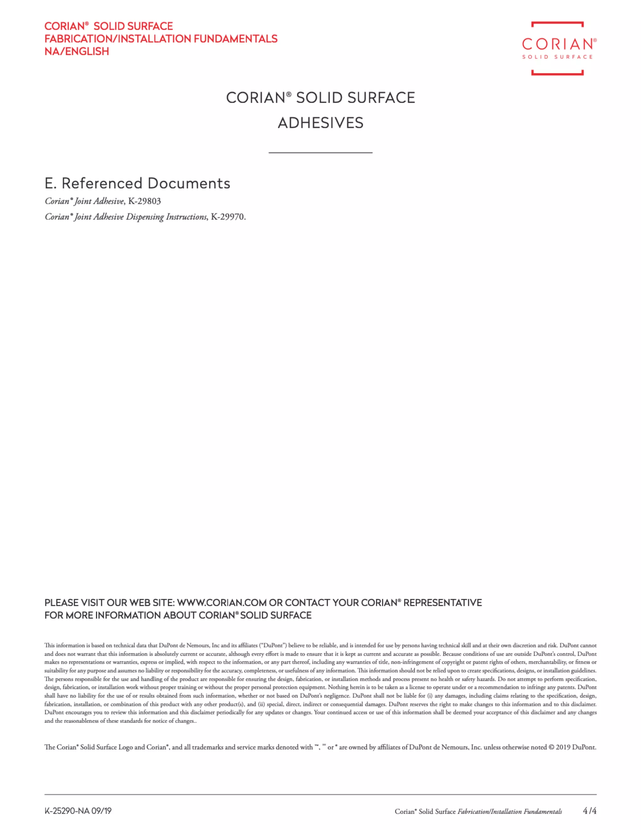 Corian Joint Adhesive Seaming Information | PDF | Physics | Science