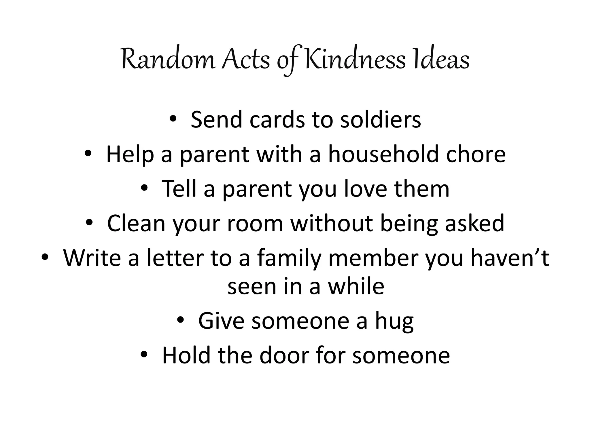 K 2nd intro to 5-day kindness challenge | PPTX