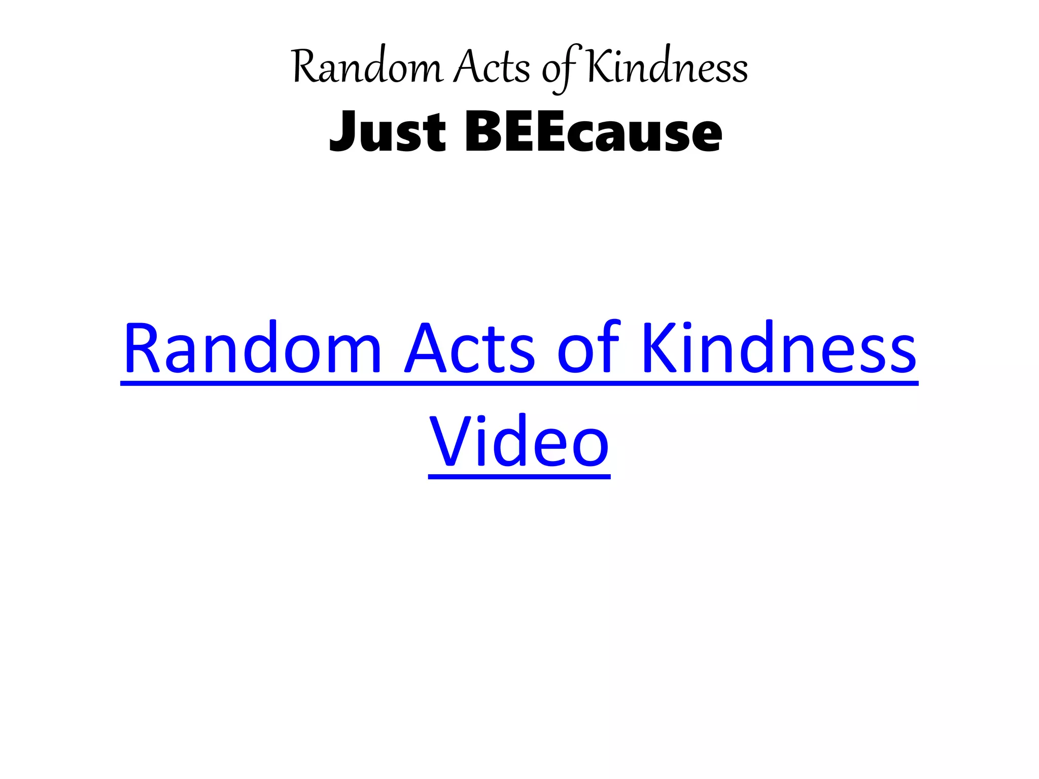 K 2nd intro to 5-day kindness challenge | PPTX