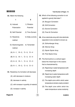 K 3214 paper-iii | PDF