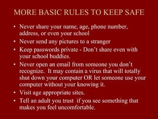 Internet_safety_for kids safety and proper use of internet | PPT