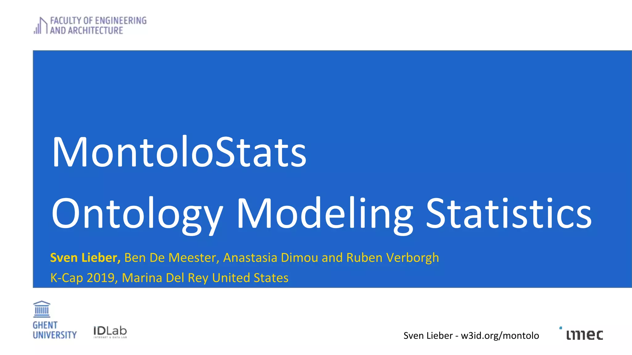 MontoloStats - Ontology Modeling Statistics | PPT