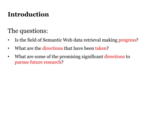 A Taxonomy Of Semantic Web Data Retrieval Techniques Ppt