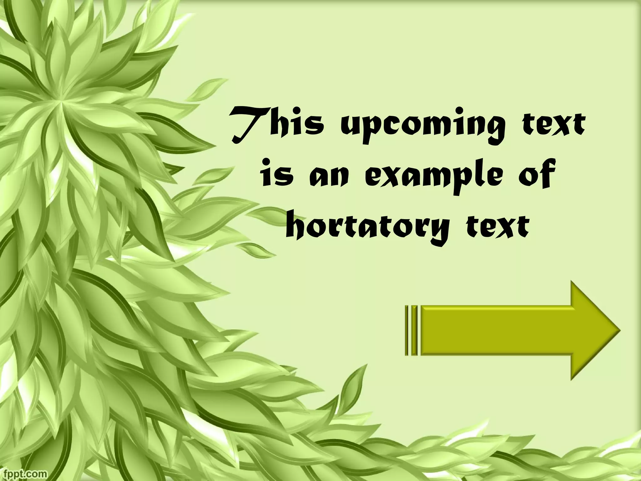 Hortatory Exposition | PPT