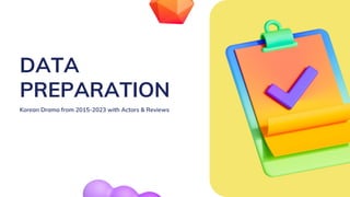 K-Drama Recommendation Using Python | PPT