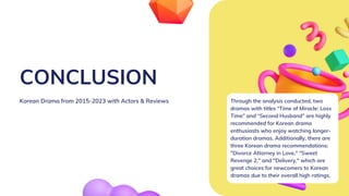 K-Drama Recommendation Using Python | PDF