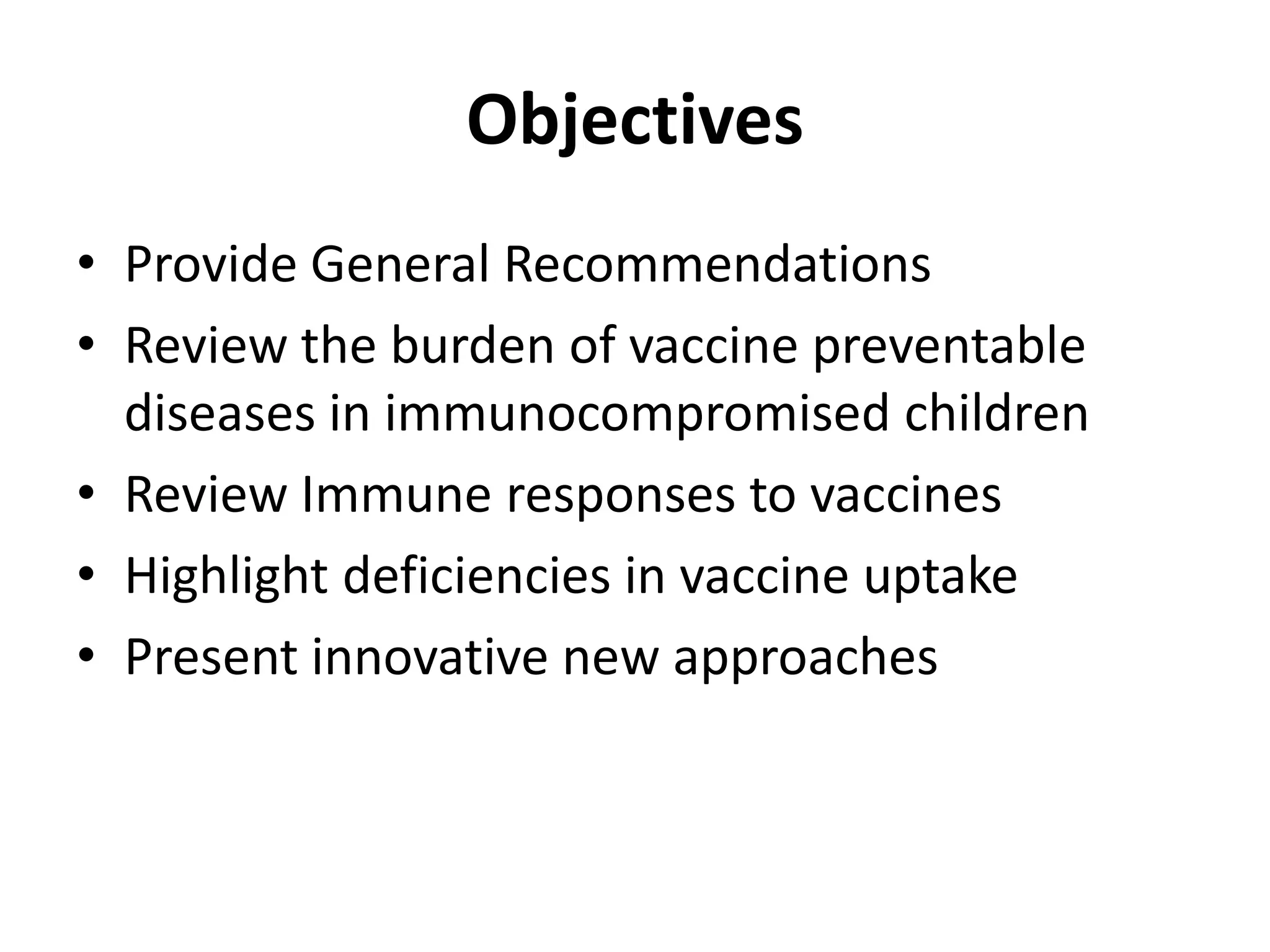 Vaccines in immunocompromised children - Slideset by Professor Kathryn ...
