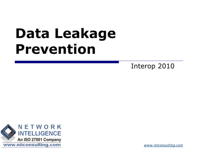 Data Leakage Prevention - K. K. Mookhey | PDF | Computer Software and ...