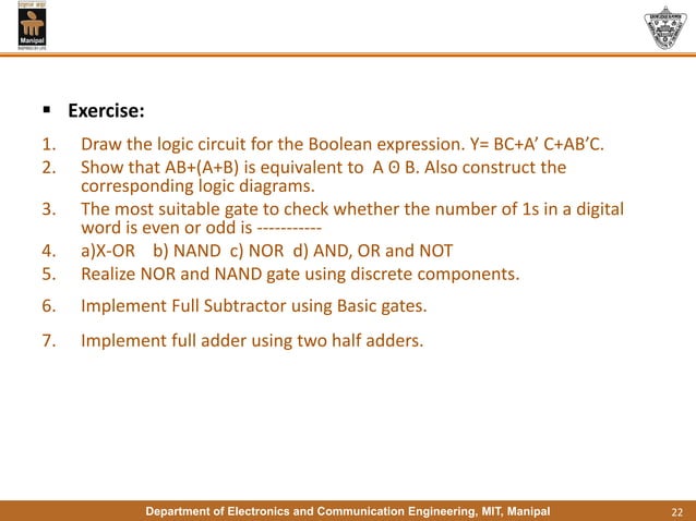 K-Map, Logic Gates.pdf . | PDF