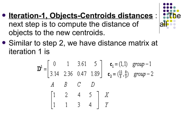K mean-clustering algorithm | PPT | Physics | Science