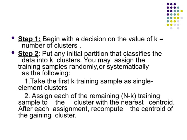 k-mean-clustering for data classification | PPT
