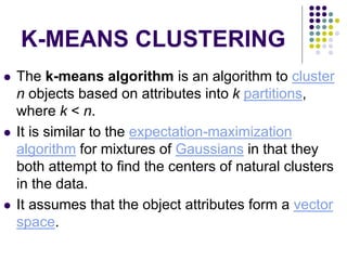 k-mean-Clustering impact on AI using DSS | PPT