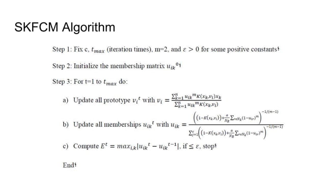 Fuzzy Clustering(C-means, K-means) | PPTX