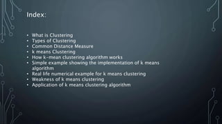 K means clustering | PPTX
