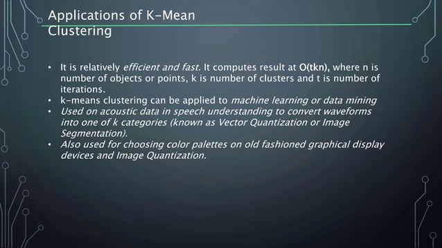 K means clustering | PPT