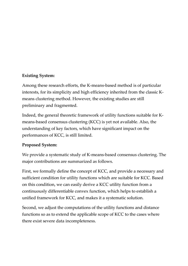 K means-based consensus clustering a unified view | PDF | Computer Software and Applications ...