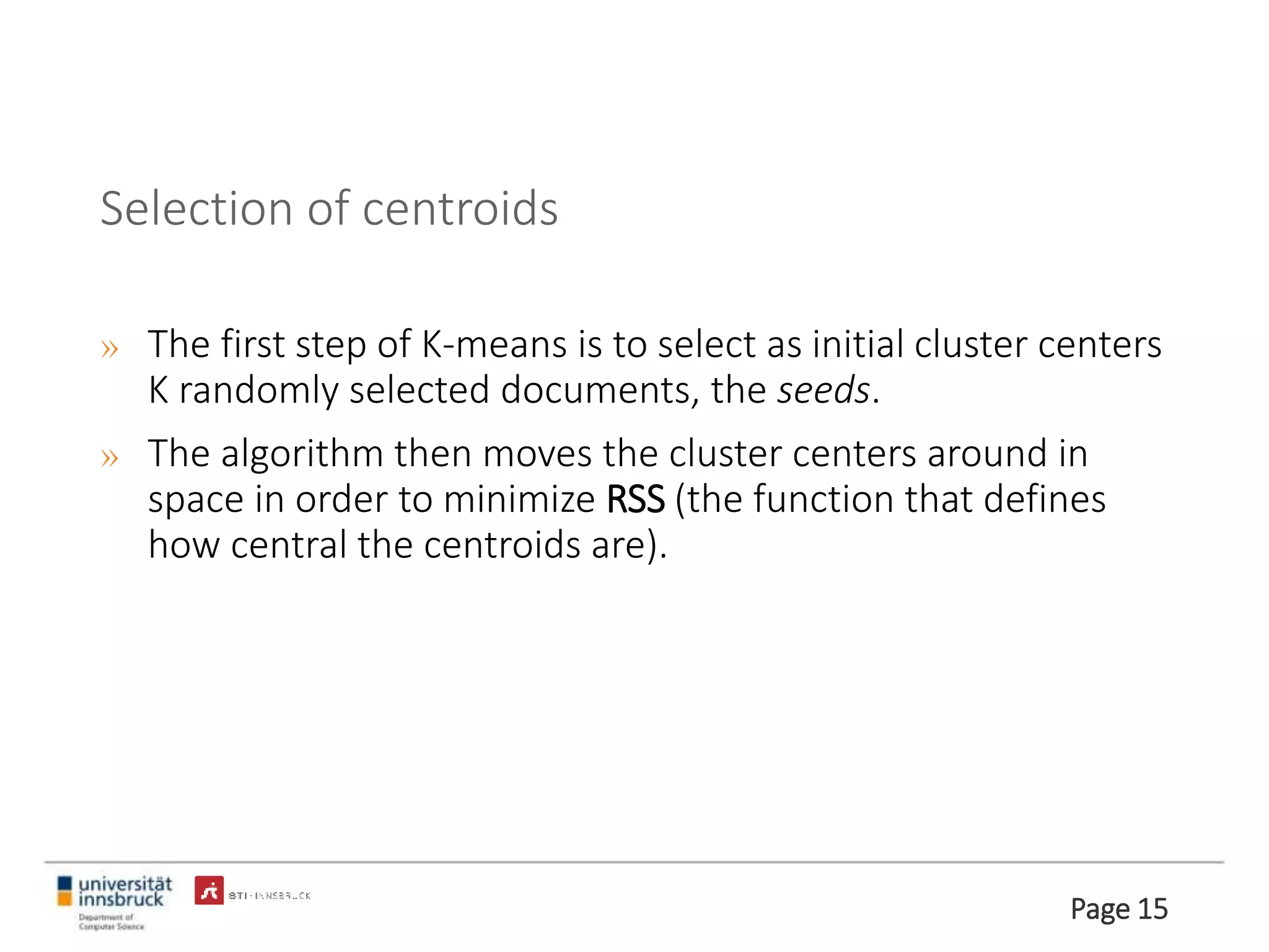 K-means Clustering | PPTX | Computing | Technology & Computing