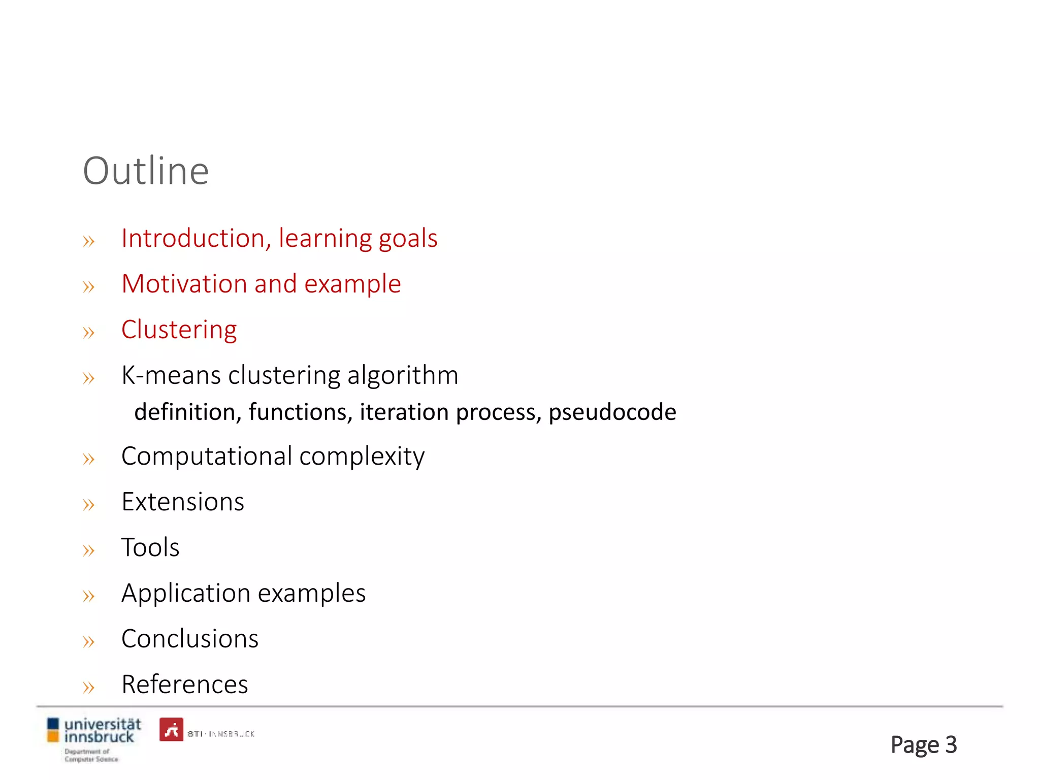 K-means Clustering | PPTX | Computing | Technology & Computing