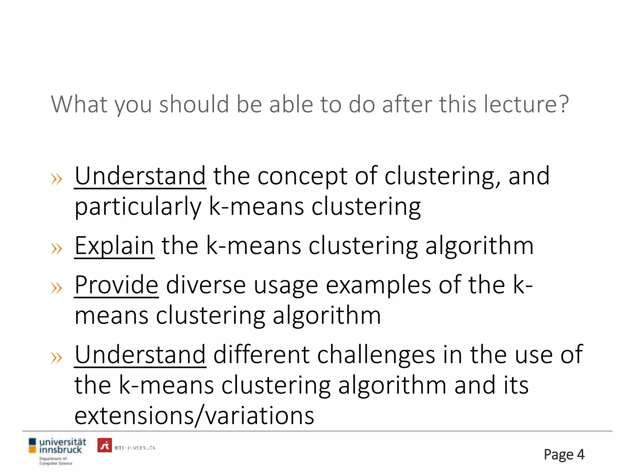 K-means Clustering | PPTX | Computing | Technology & Computing