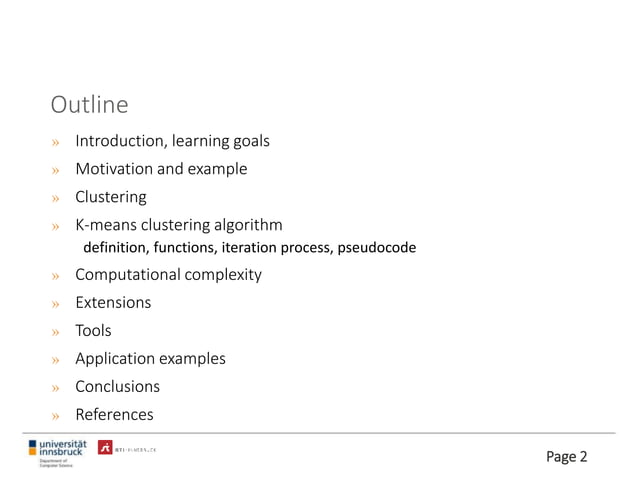 K-means Clustering | PPTX | Computing | Technology & Computing