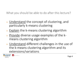 K-means Clustering | PPTX