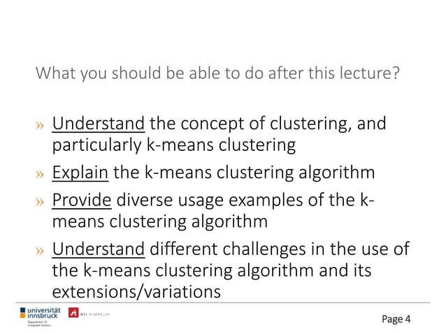 K-means Clustering | PPTX | Computing | Technology & Computing