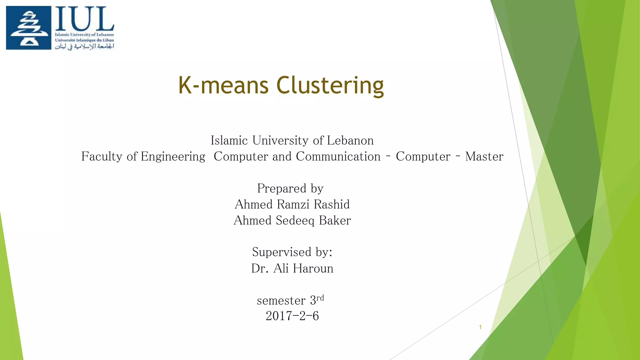 K Means Clustering Ppt