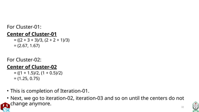 k-means clustering machine learning.pptx | Physics | Science
