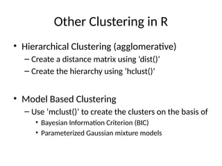 K-means Clustering for classification problem | PPTX