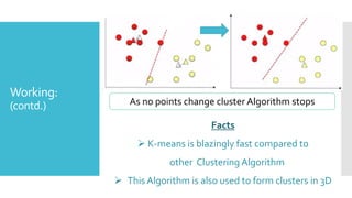 K-means clustering algorithm | PPTX