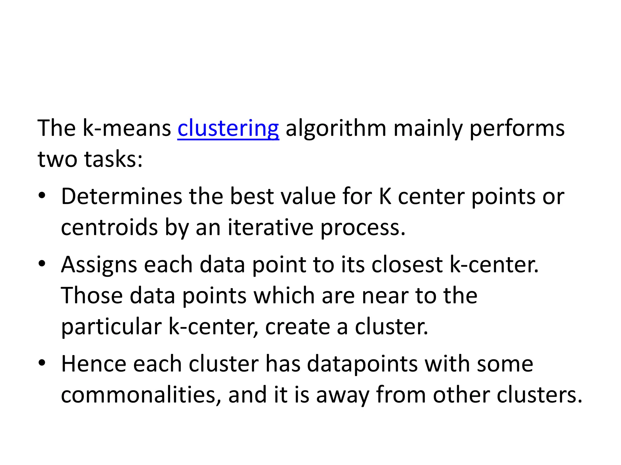 K Means Clustering Algorithm Pptx