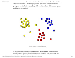 K-Means Clustering Explained_ Algorithm And Sklearn Implementation _ by Marius Borcan _ Towards ...