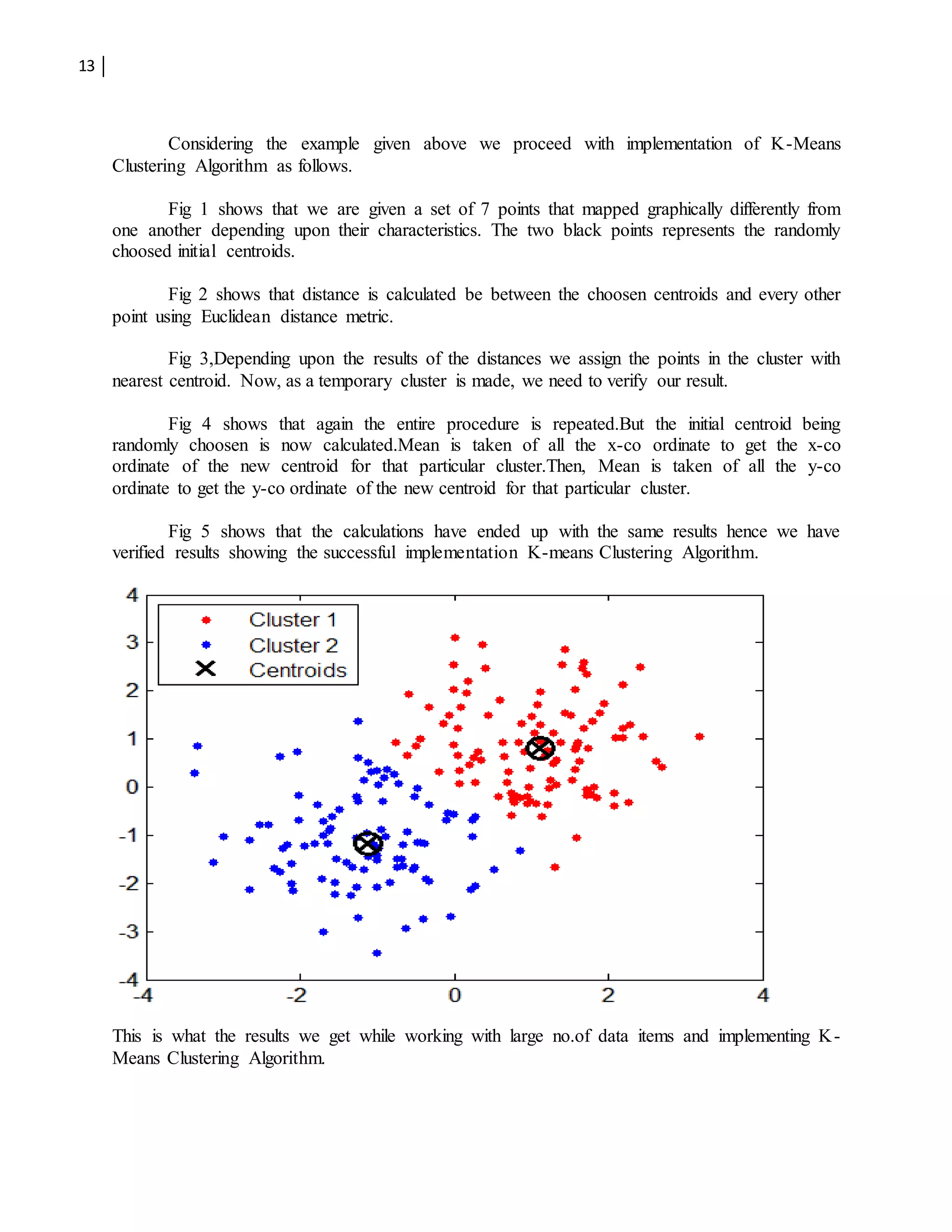 K means report | DOCX | Computer Software and Applications | Computing