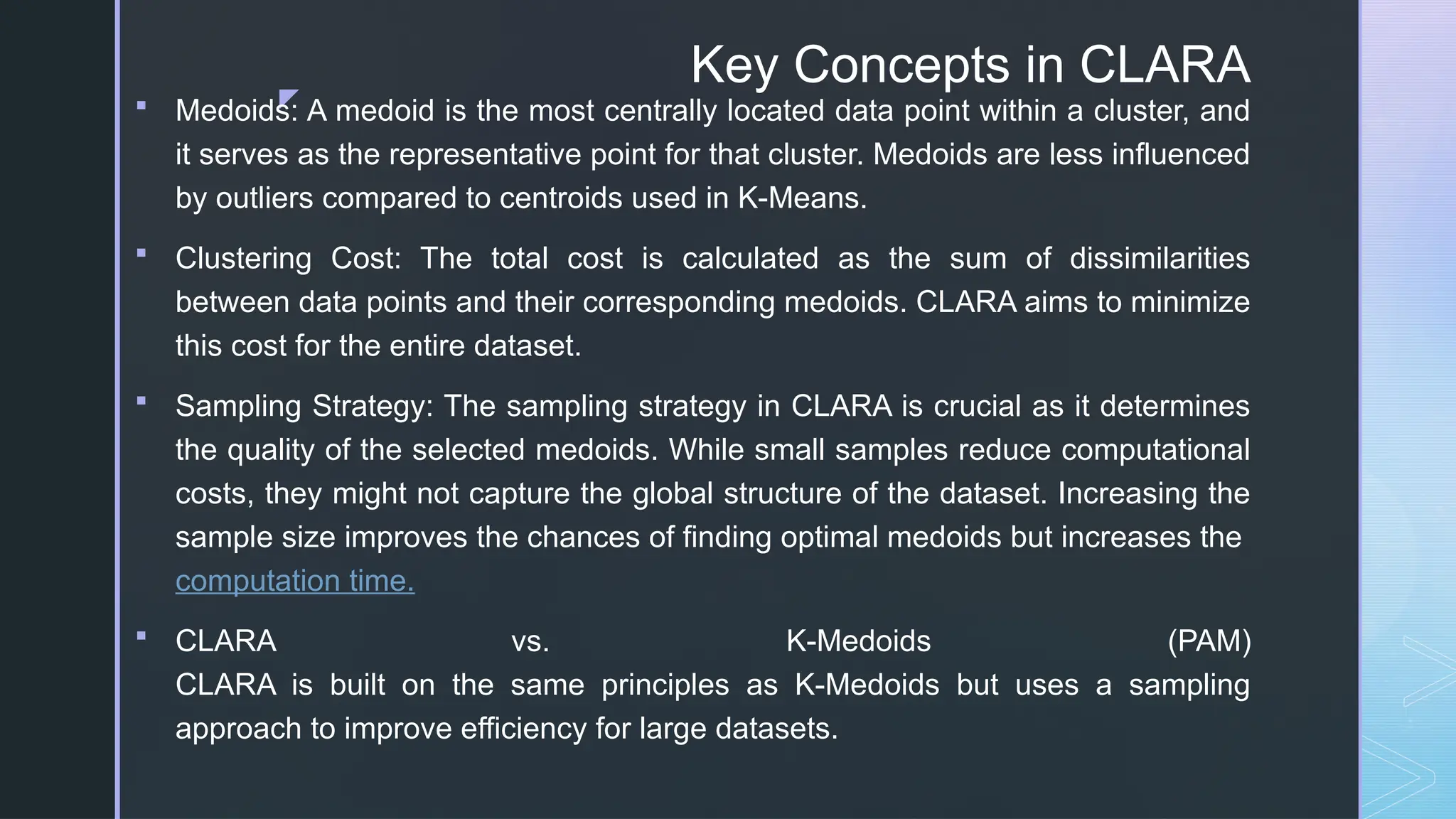 k-medoids in data mining (clustering methods , clustering tree) | PPTX