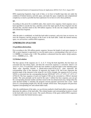 K mer index of dna sequence based on hash | PDF