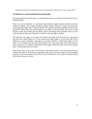 K mer index of dna sequence based on hash | PDF