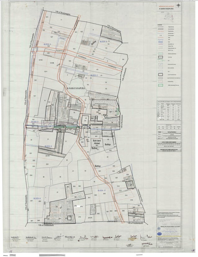 K-Narayanapura BDA LayoutPlan | Revenue-Keys | PDF