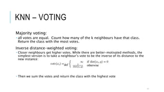 K Nearest Neighbor Algorithm | PPT