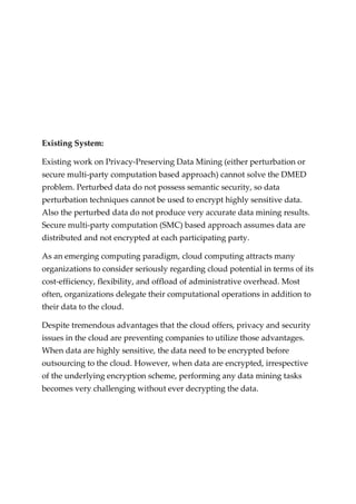 K nearest neighbor classification over semantically secure encrypted relational data | PDF