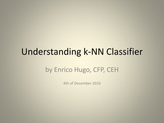 K-Nearest Neighbor Classifier | PPT