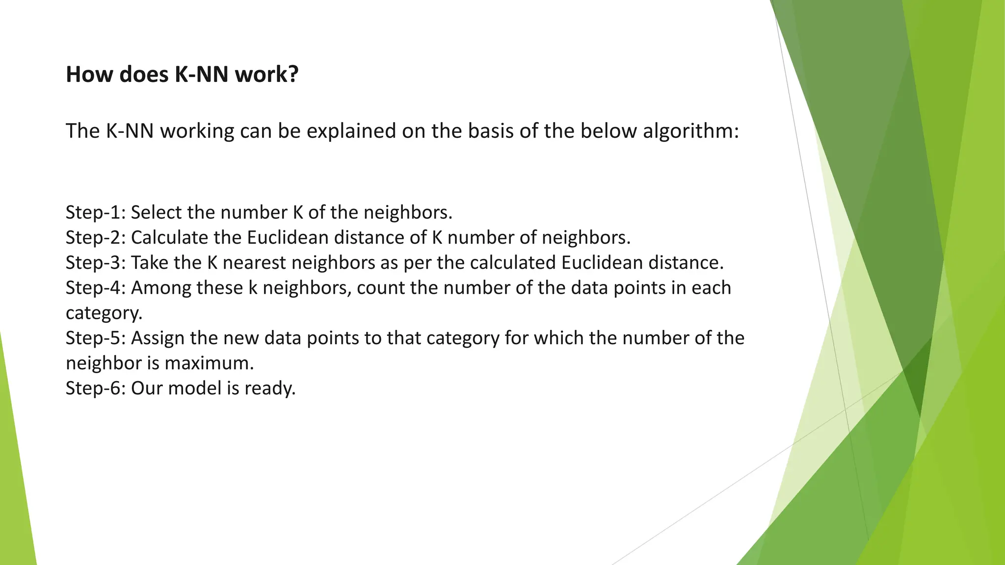 K-Nearest Neighbor(KNN) | PPTX