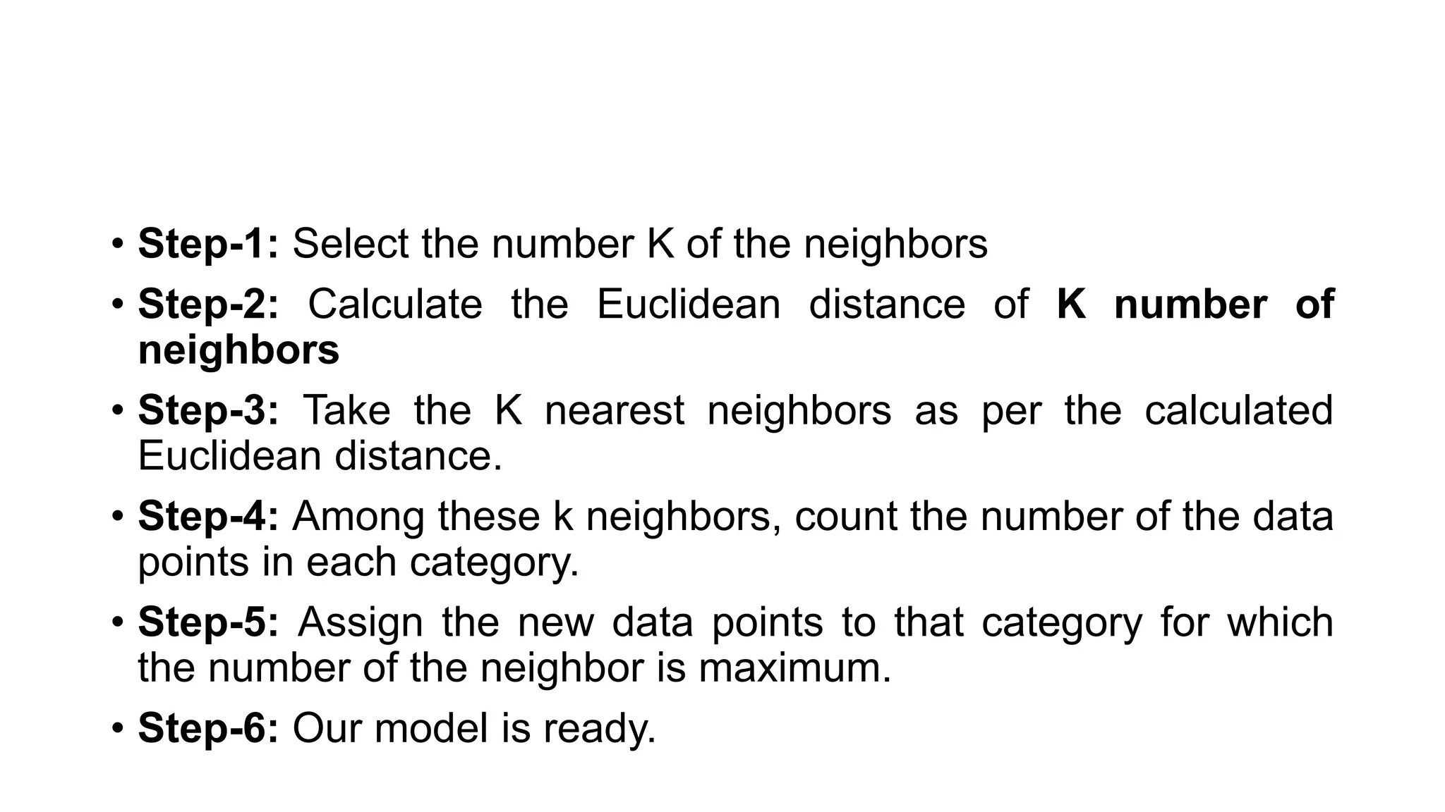 K nearest neighbor: classify by closest training points. | PPTX