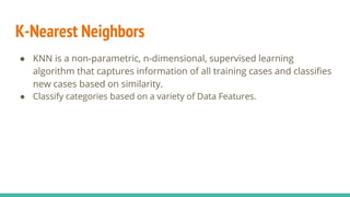 K- Nearest Neighbors | PPT