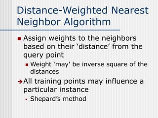 k nearest neighbour Machine Learning AI. | PPT