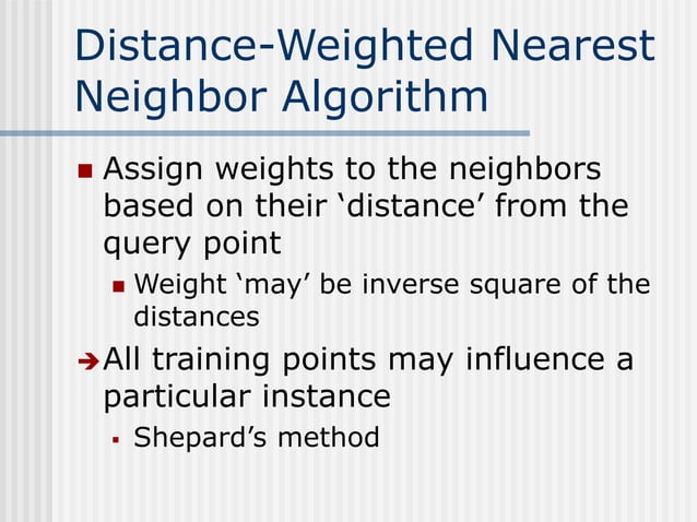 k nearest neighbour Machine Learning AI. | PPT