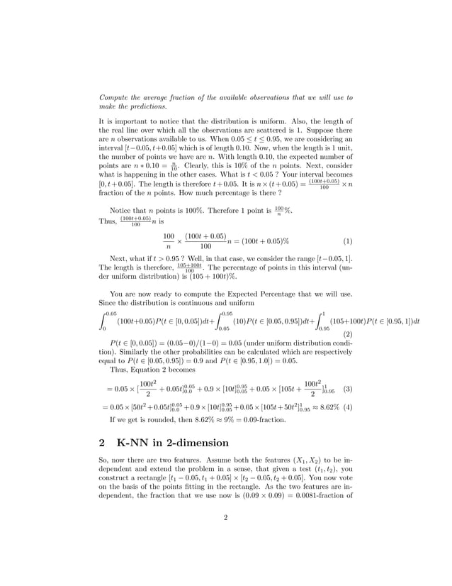 K -NN classification and Spoilsport of High Dimension. | PDF