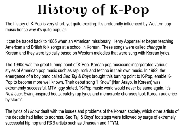 K-Pop Genre Presentation - AS Media Studies | PPTX