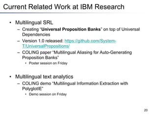 K-SRL: Instance-based Learning for Semantic Role Labeling | PPTX